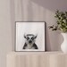 Larry the Lemur, Square Poster Art Print, Animal Painting, Digital Art ...