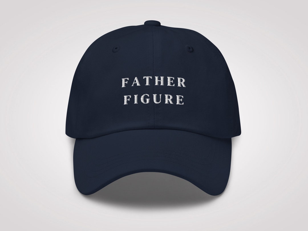 Father Figure Classic Dad Baseball Cap | Navy White Father’s Day Gift ...