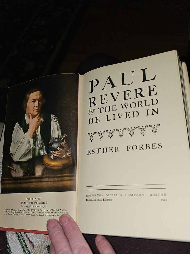 Paul Revere & the World He Lived in by Ester Forbes - Etsy