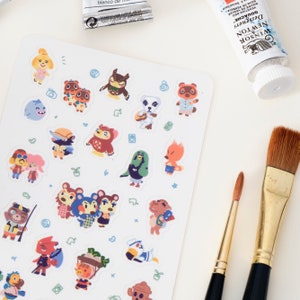 24 Stickers!! Animal Crossing New Horizons Sticker Sheet | Waterproof ...