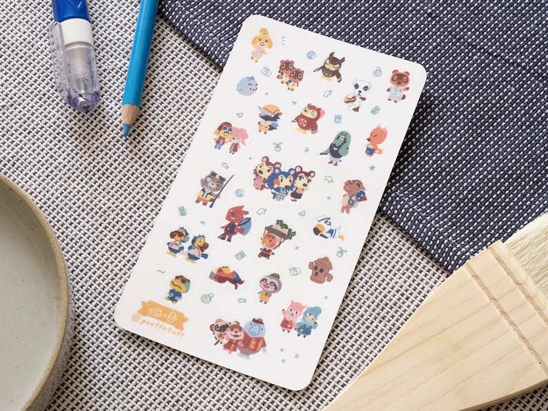 24 Stickers Animal Crossing New Horizons Sticker Sheet - Etsy