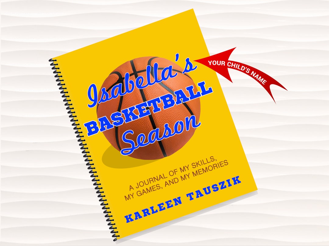 BASKETBALL JOURNAL PERSONALIZED Basketball Gifts for Kids on Basketball ...