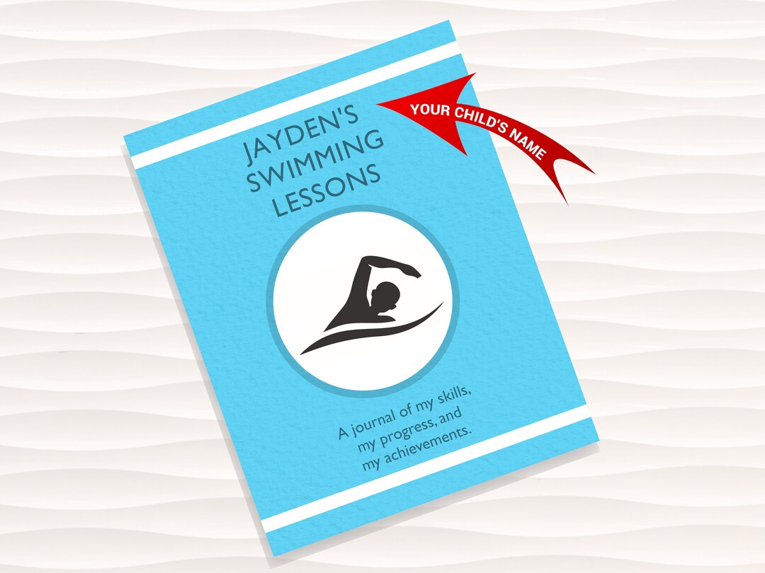 SWIMMING JOURNAL PERSONALIZED Swimming Gift for Kids in Swimming ...
