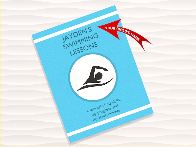SWIMMING JOURNAL PERSONALIZED Swimming Gift for Kids in Swimming ...