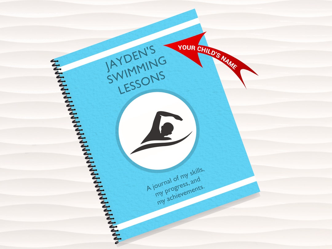 SWIMMING JOURNAL PERSONALIZED Swimming Gift for Kids in Swimming ...