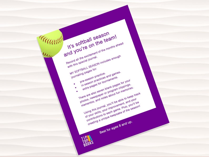 SOFTBALL JOURNAL PERSONALIZED Softball Gifts for Girls on Softball Team ...