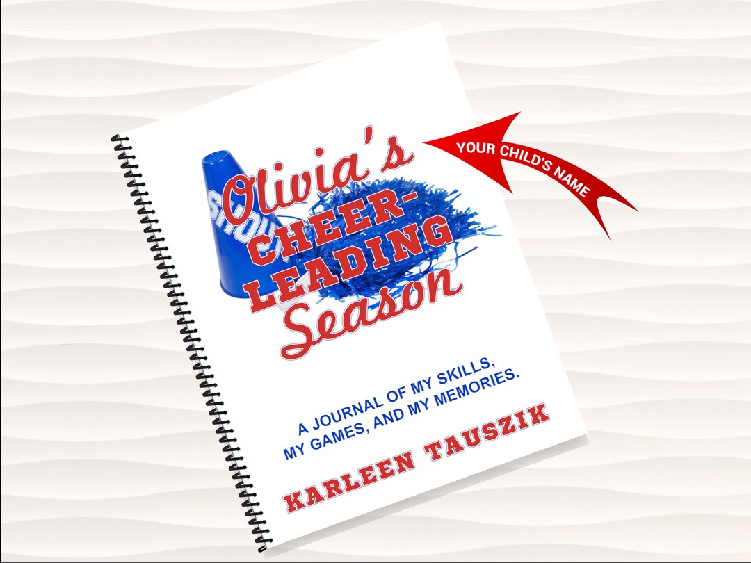 CHEERLEADER JOURNAL PERSONALIZED Cheerleader Gifts for Girls on ...