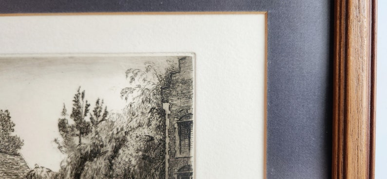 Original Etching Aidan Kirkpatrick, Begijnhofbrug Brugge 1981 Limited ...