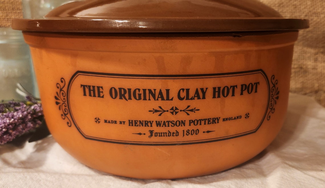 Henry Watson Pottery, the Original Clay Hot Pot, England Terracotta ...