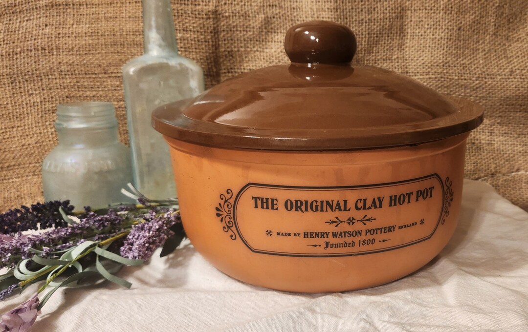 Henry Watson Pottery, the Original Clay Hot Pot, England Terracotta ...