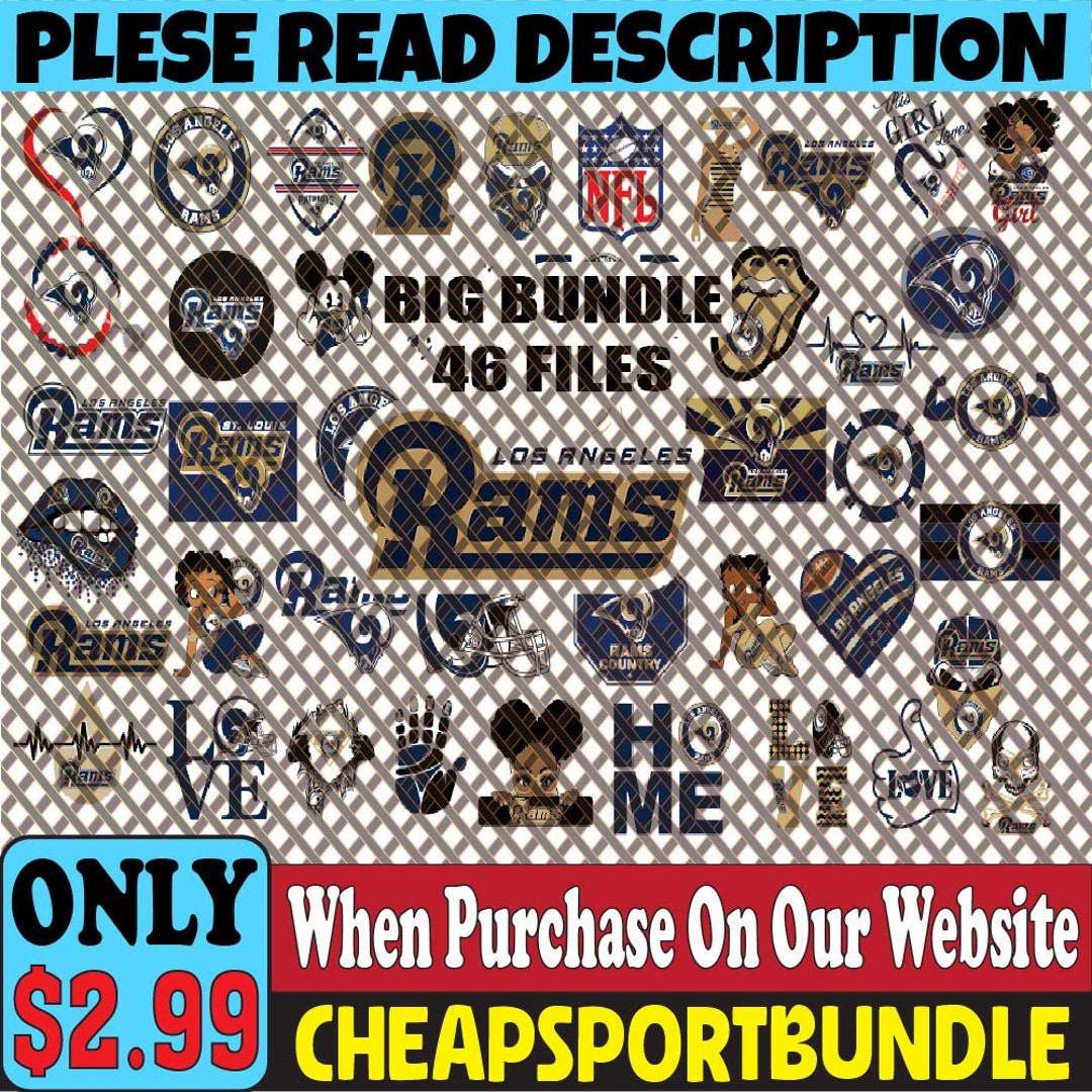 Los-angeles-rams-svg Clipart Bundle Cutting File NFL - Etsy
