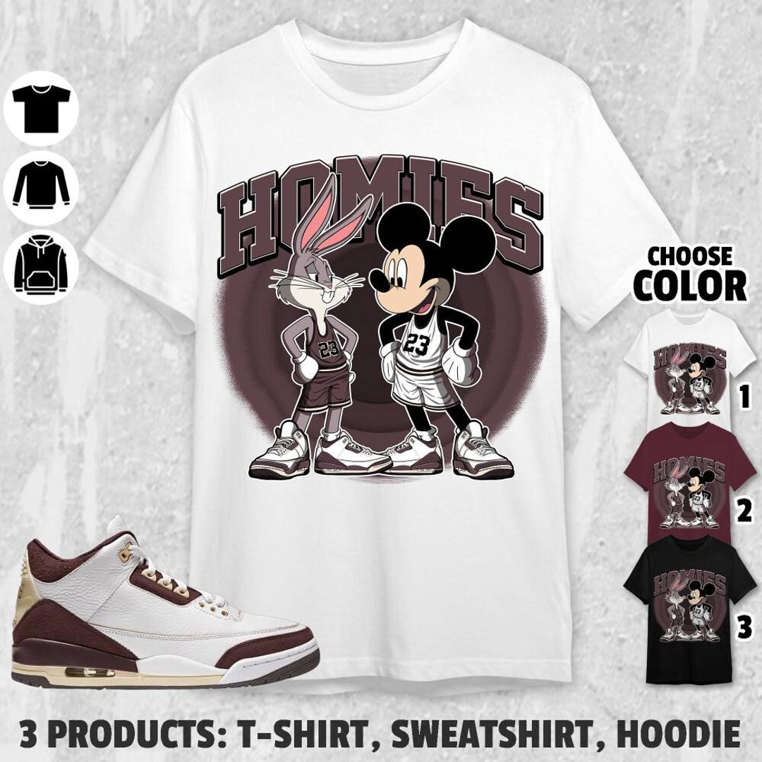 AJ 3 Burgundy Crush Unisex T-shirt, Sweatshirt, Hoodie, Bunny and ...