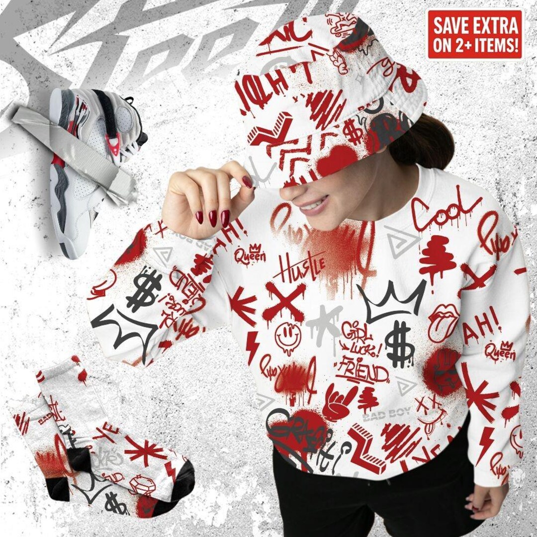 AJ 8 Bugs Bunny Graffiti King 3D Doodle Style T-shirt, Sweatshirt ...