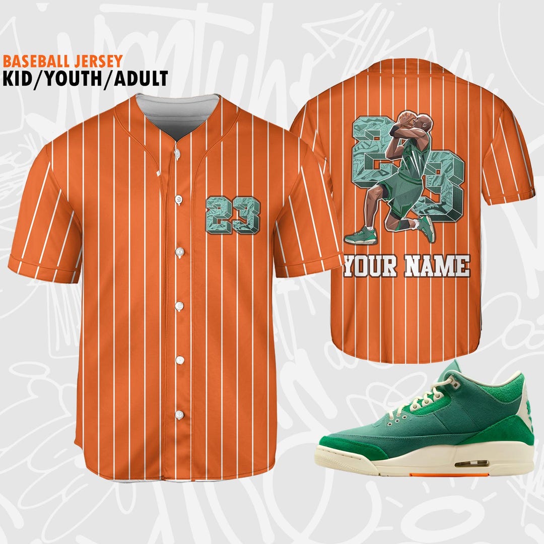 Personalize Number 23 MJ Jersey to Match AJ 3 Nina CN Abney, Baseball ...