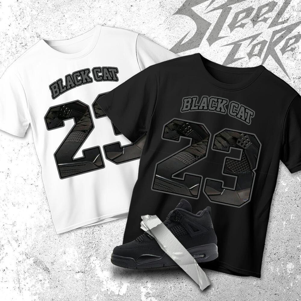 Number CLP Number 23 CM4 Name AJ 4 Black Cat Unisex Shirt, Hoodie ...