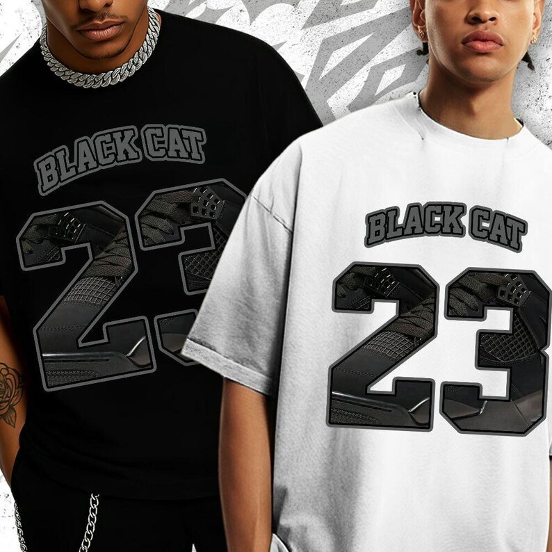 Number CLP Number 23 CM4 Name AJ 4 Black Cat Unisex Shirt, Hoodie ...