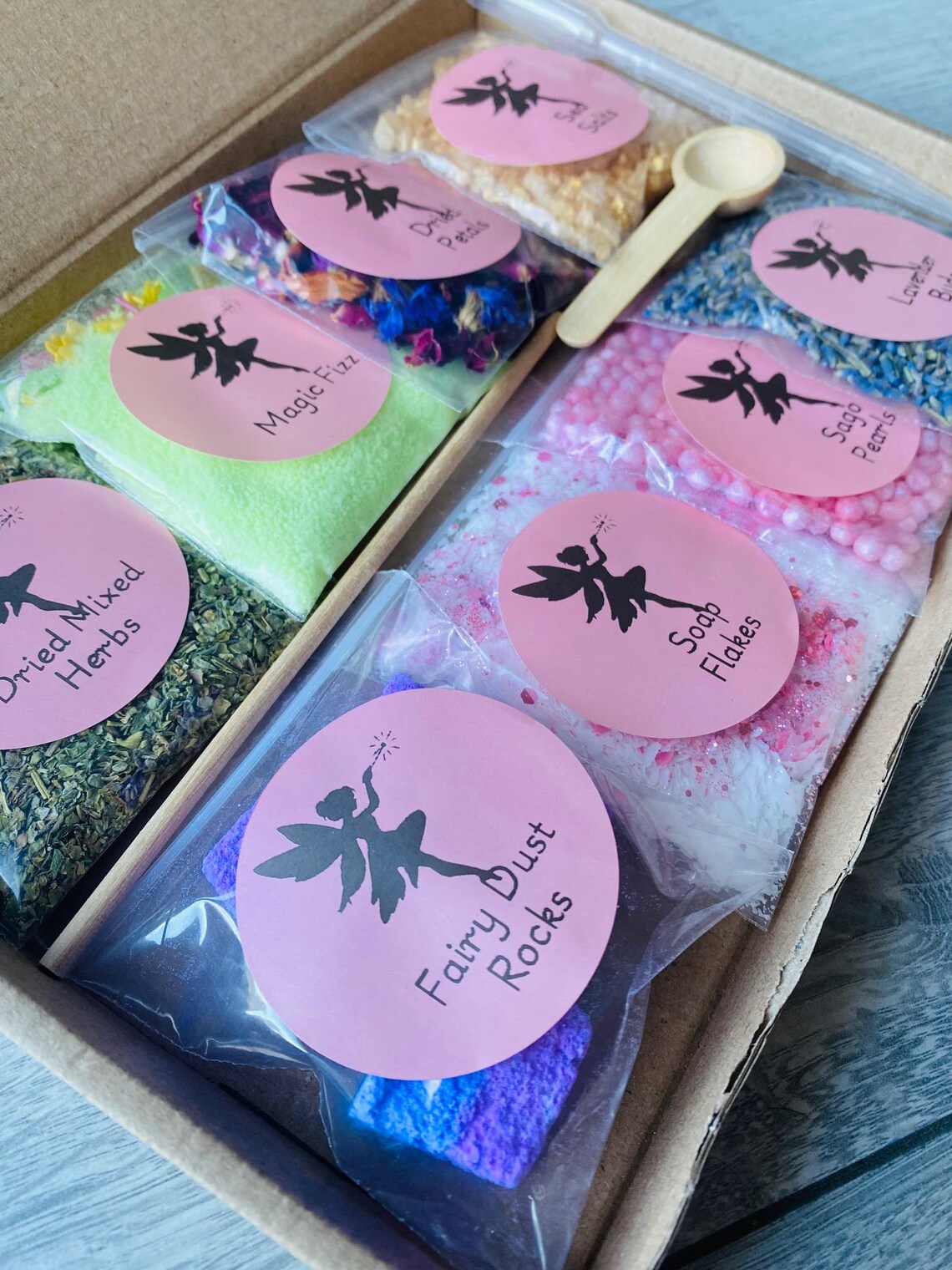 Fairy Themed Mud Kitchen Kit, Magical Fairy Potion Kit, Sensory Play ...