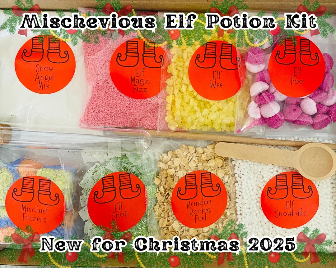Elf Mischief Potion Kit, Christmas Sensory Play - Etsy