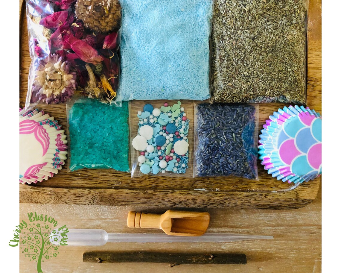 Mermaid Themed Mud Kitchen Kit Mermaid Potion Kit Sensory - Etsy UK