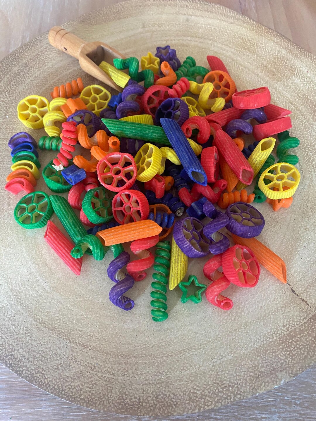 Rainbow Sensory Pasta, Bright Rainbow Sensory Bin Fillers, Rainbow ...