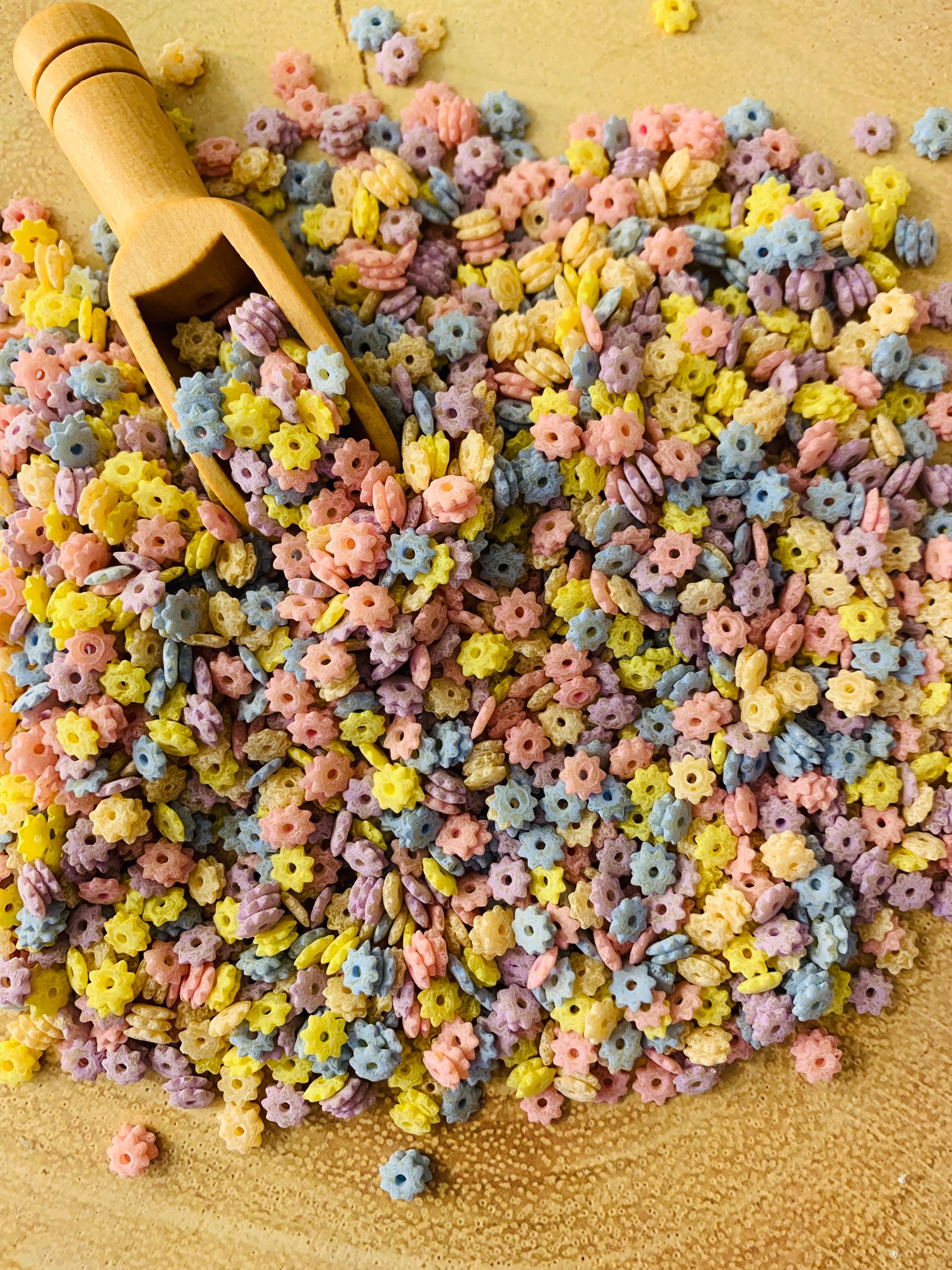 Spring Flowers Sensory Pasta, Sensory Bin Fillers Spring Garden, Loose ...