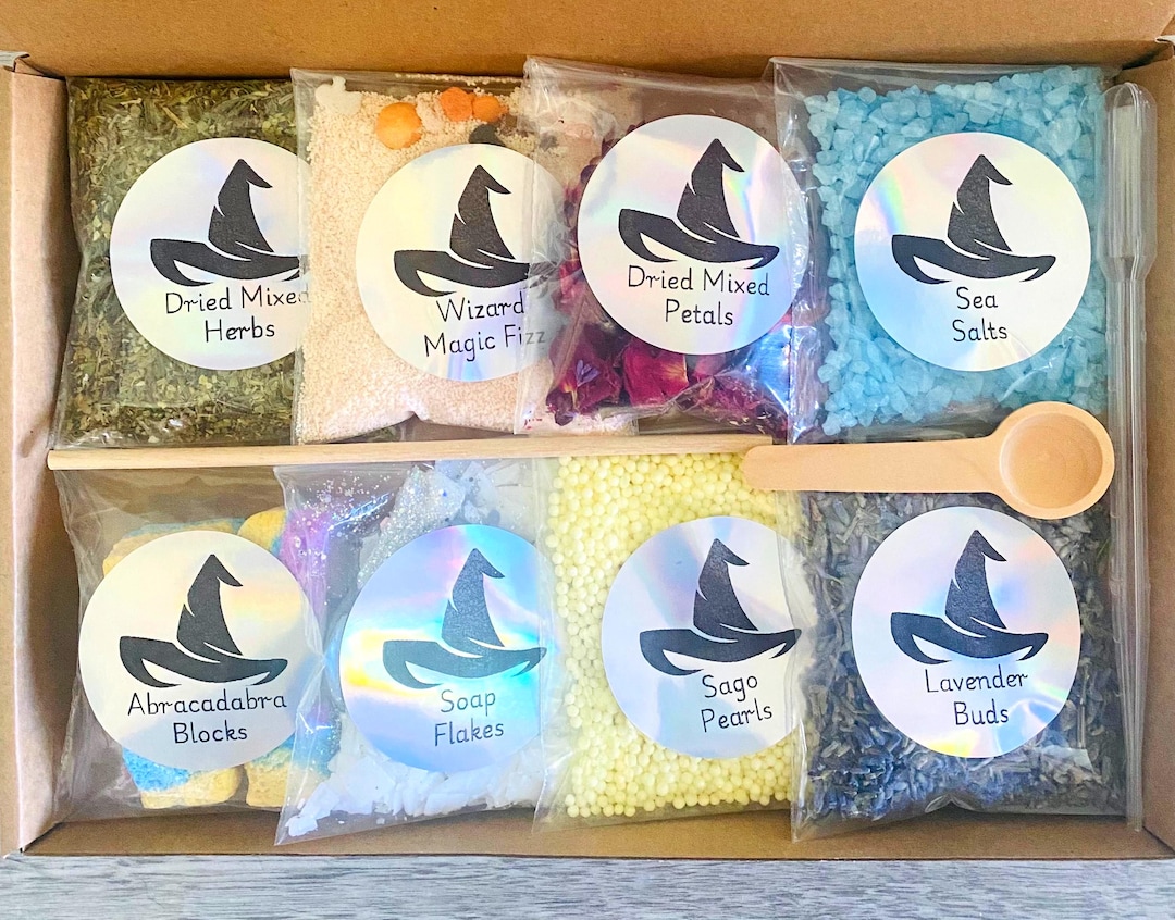 Wizard Themed Mud Kitchen Kit, Wizard Potion Kit, Sensory Play, Natural ...