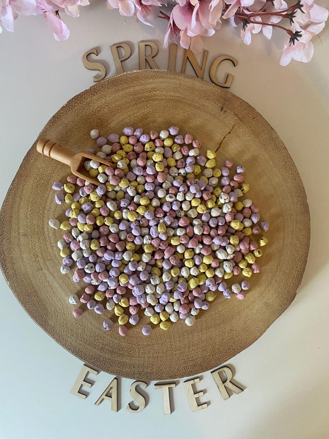 Spring and Easter Chickpeas for Sensory Play, Calming Pastel Rainbow ...