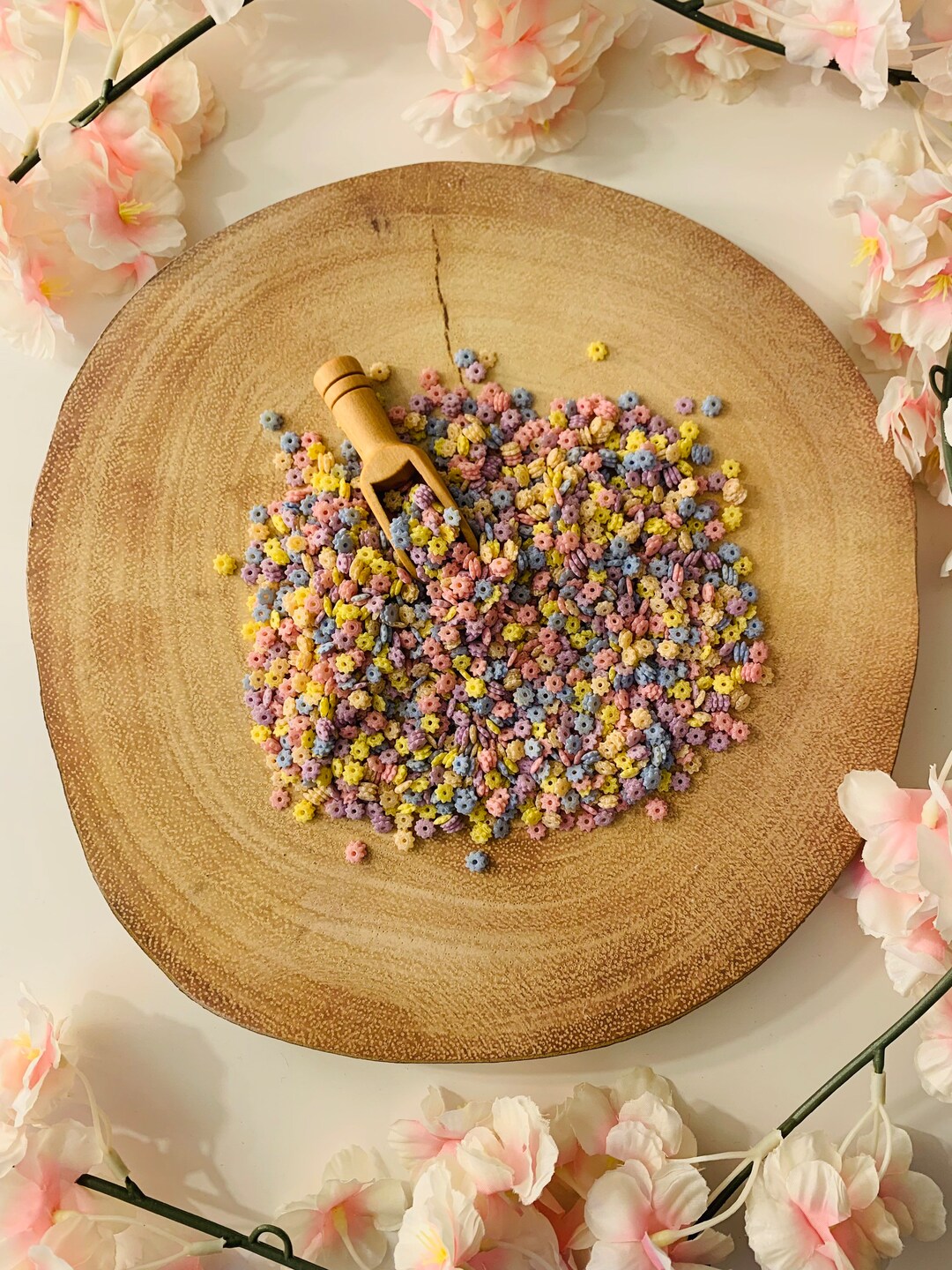 Spring Flowers Sensory Pasta, Sensory Bin Fillers Spring Garden, Loose ...