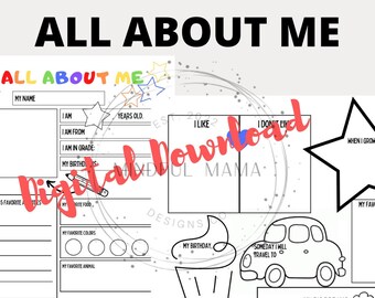 Toddler All About Me - Etsy