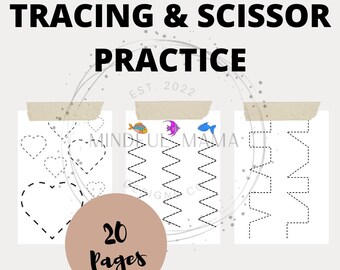 Preschool Scissor Pages - Etsy