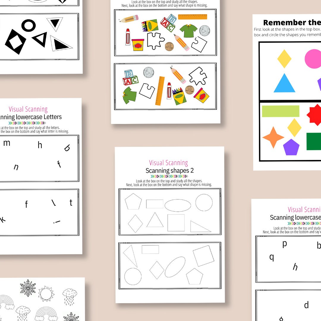 Visual Scanning Perceptual Learning Figure Ground Activities Digital ...