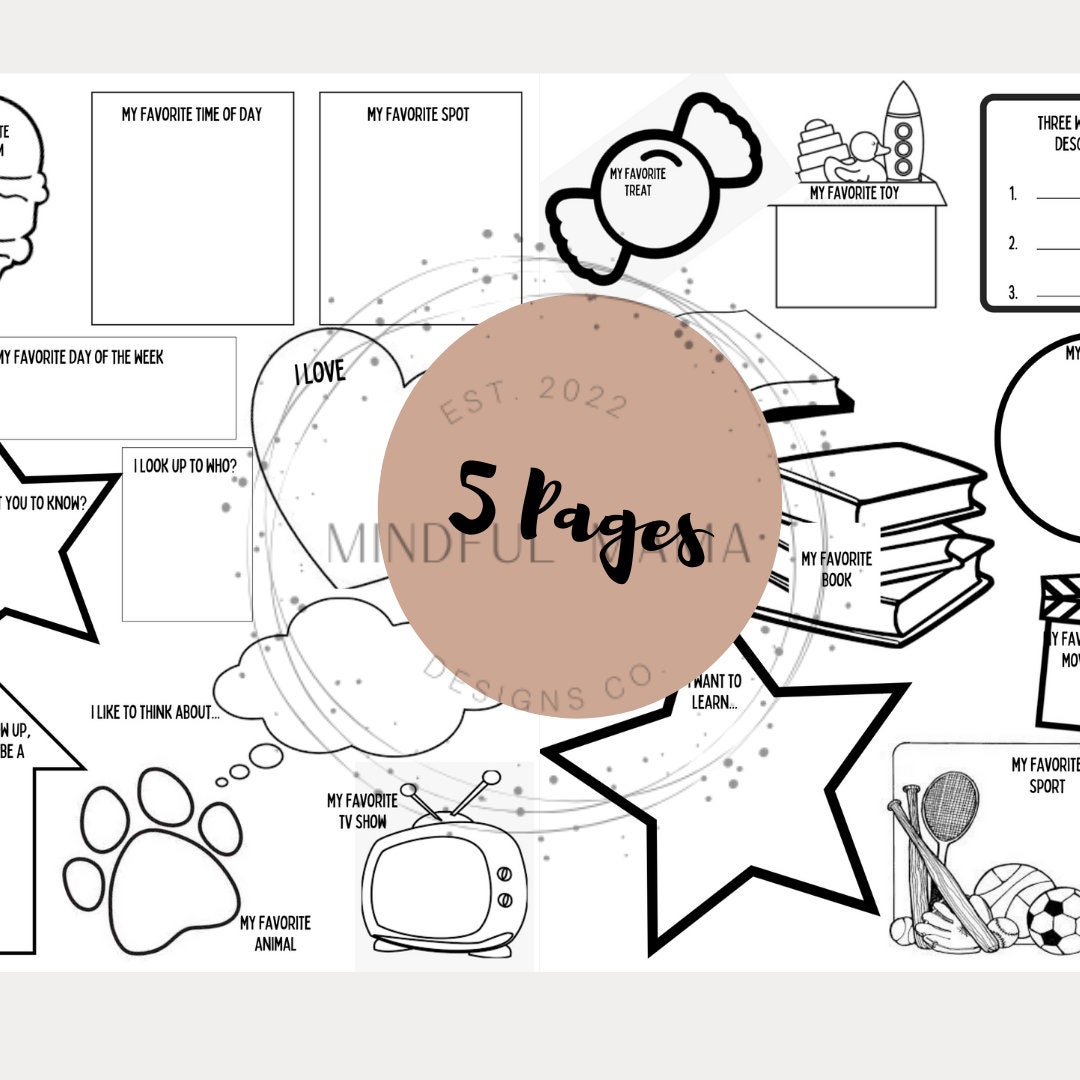 Alles over mij, Werkbladen leren, Volgende aanwijzingen, Pre-K, Peuter ...