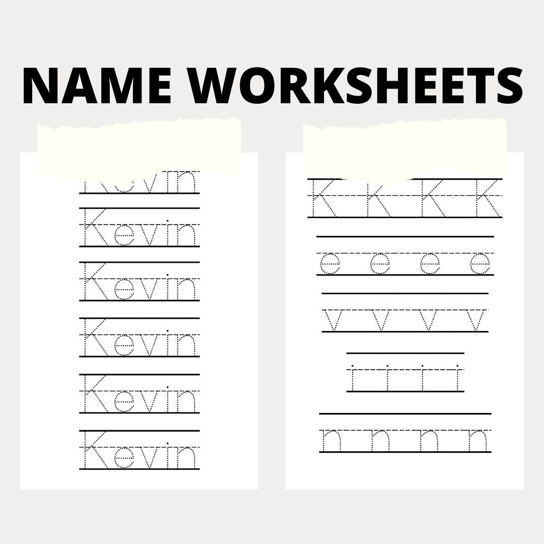 Name Worksheets, Learn Your Name, Tracing, First and Last Name ...