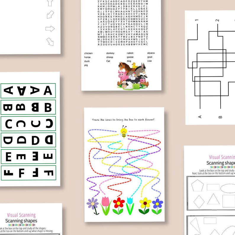 Visual Scanning Perceptual Learning Figure Ground Activities Digital ...