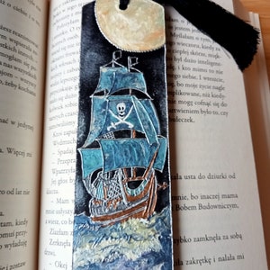 Wooden Bookmark Pirates, Pirate Ship, Wood Burned Fish Pyrography, Best ...
