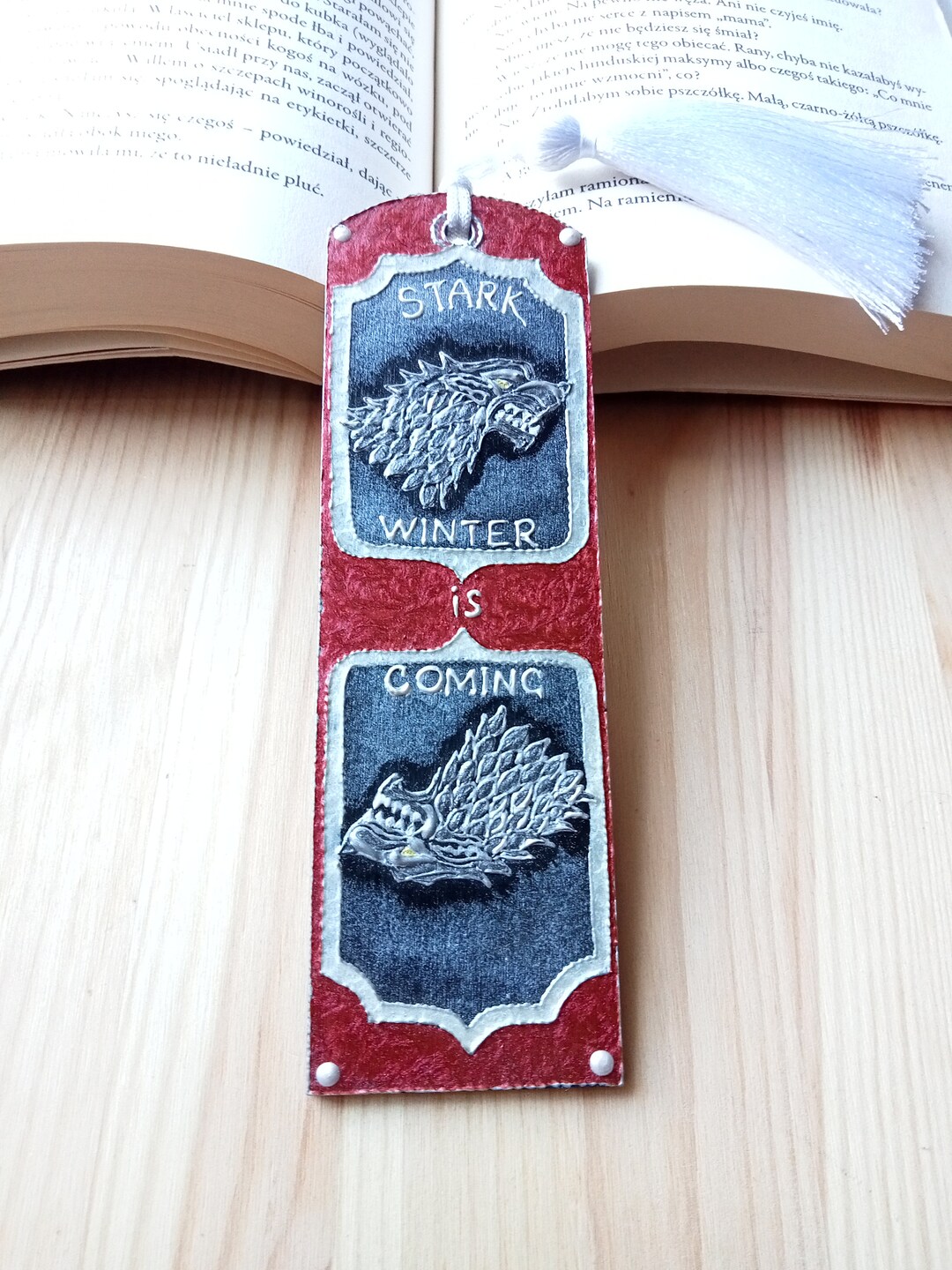 Bookmark, White Wolf, Game of Thrones, Longclaw Sword of Jon Snow, Game ...