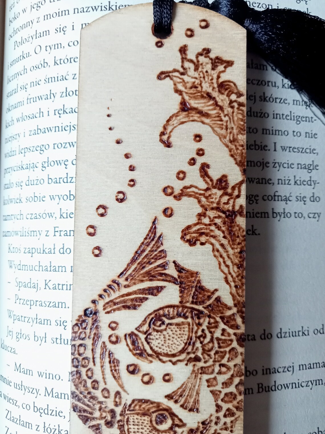 Wooden Bookmark Pirates, Pirate Ship, Wood Burned Fish Pyrography, Best ...