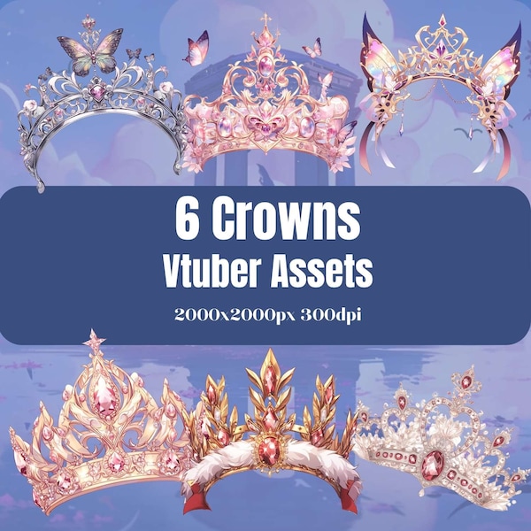 Vtuber Crown Asset - Etsy