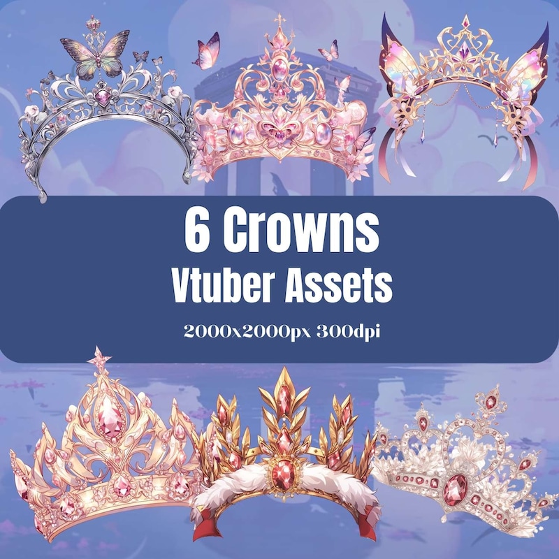 Vtuber Crown Asset - Etsy