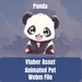 Animated Cute Panda Vtuber Pet Asset | HD Animation With Transparent ...