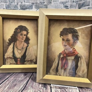 Vintage elena and chiko Print Set by Artist Anne Allaben - Etsy UK