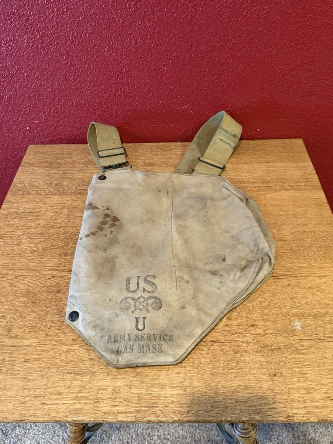 Vintage WWII US Army Service Gas Mask Carry Bag OD Green (bag Only) - Etsy