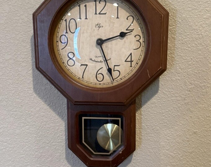 Elgin Westminster Chime Wall Clock - Etsy