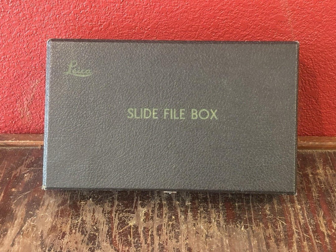 VINTAGE LEICA SLIDE File Box Storage System With Compartment Trays - Etsy