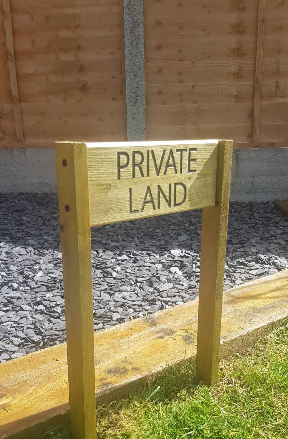 Wooden Private Land Sign - Etsy UK