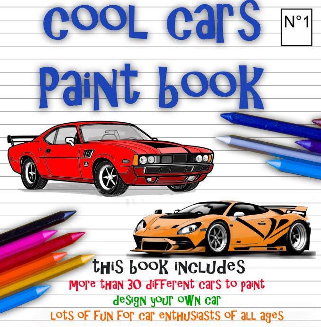 Race Car Coloring Book, Car Design, Create Your Own Car Brand ...