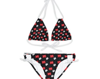 Mickey and Minnie Disney Inspired Women's Bikini Swimsuit, Swimwear ...