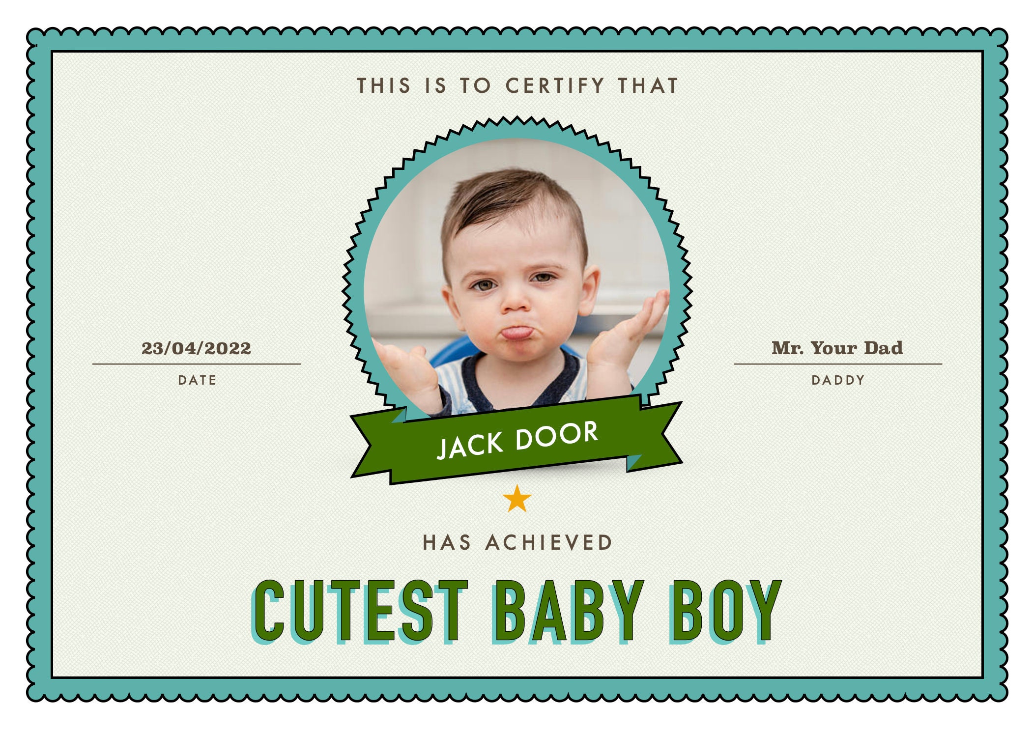 Personalised Certificates for All Occasions - Etsy