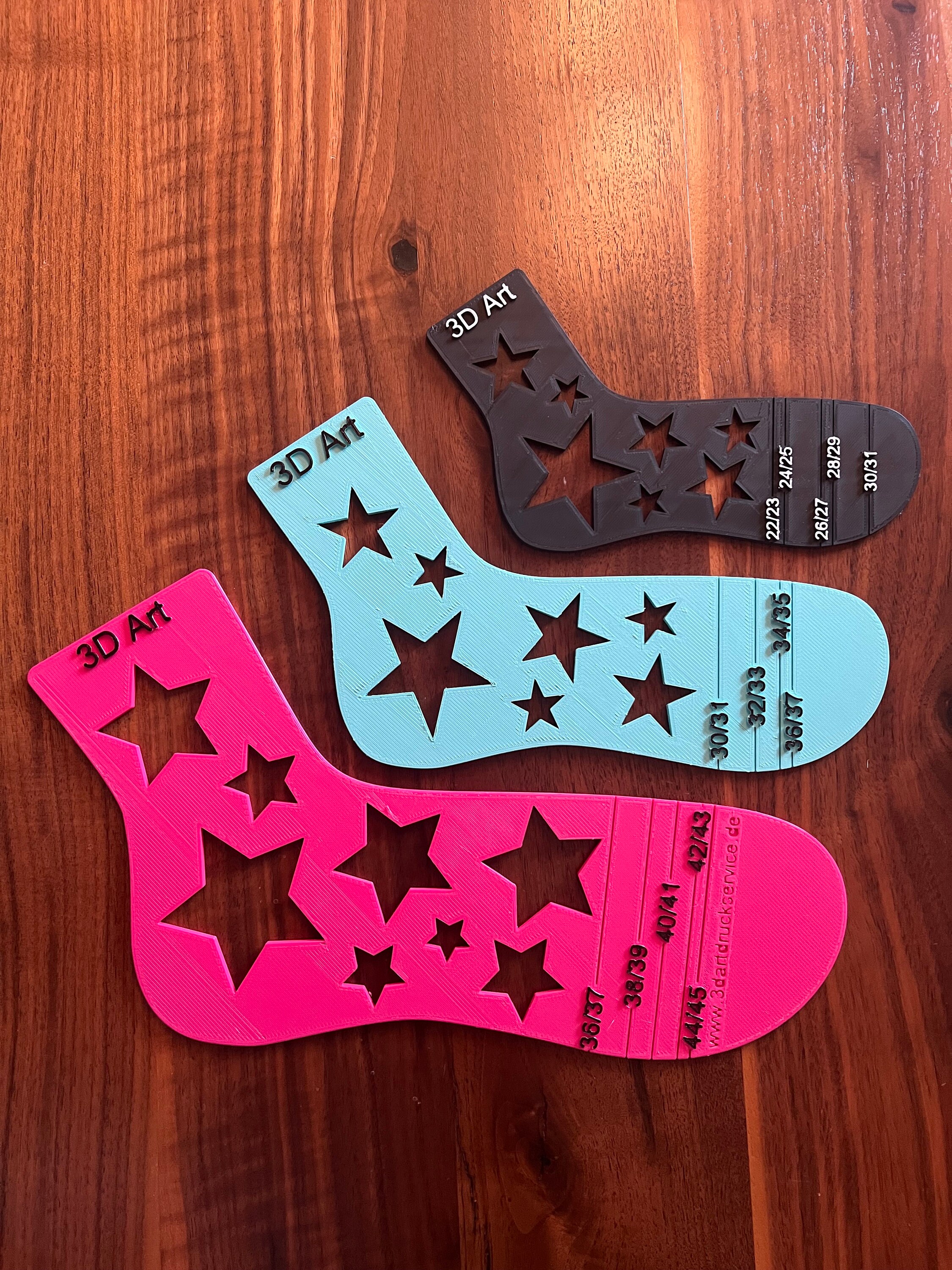 Sock Board/sock Template/sock Ruler Size 36-45 STL File - Etsy