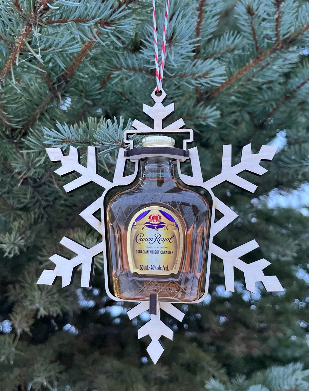 Alcohol Tree Ornament 50ml Crown Royal .SVG Cut File | Crown Royal ...